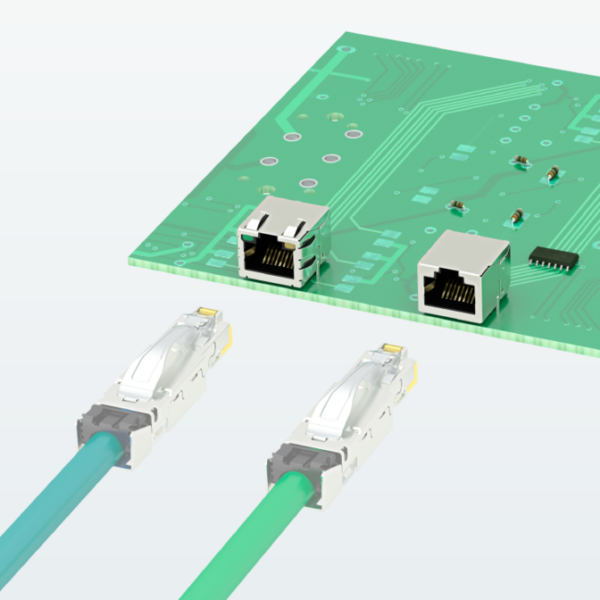 Industrial RJ45 sockets for PCB mounting - D'Mark Technologies (S) Pte Ltd